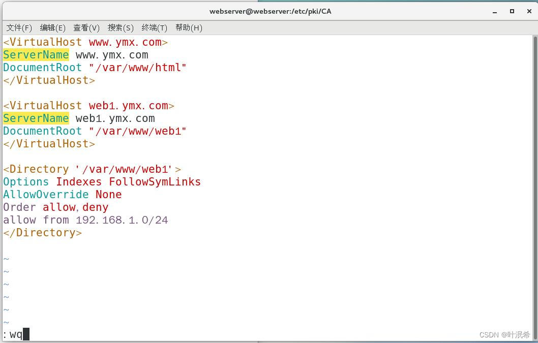 第六章 Centos 7 Linux配置web 实训任务:apache服务器部署虚拟机centos7基于ssl的web服务器的配置 Csdn博客