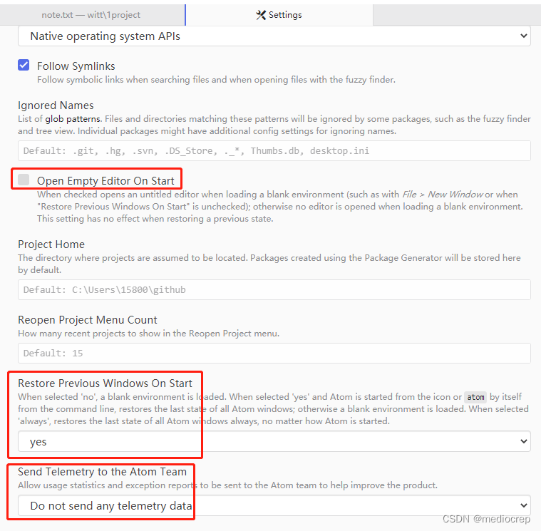 强烈推荐使用Atom-新安装后的有用设置_atom 自动换行-CSDN博客