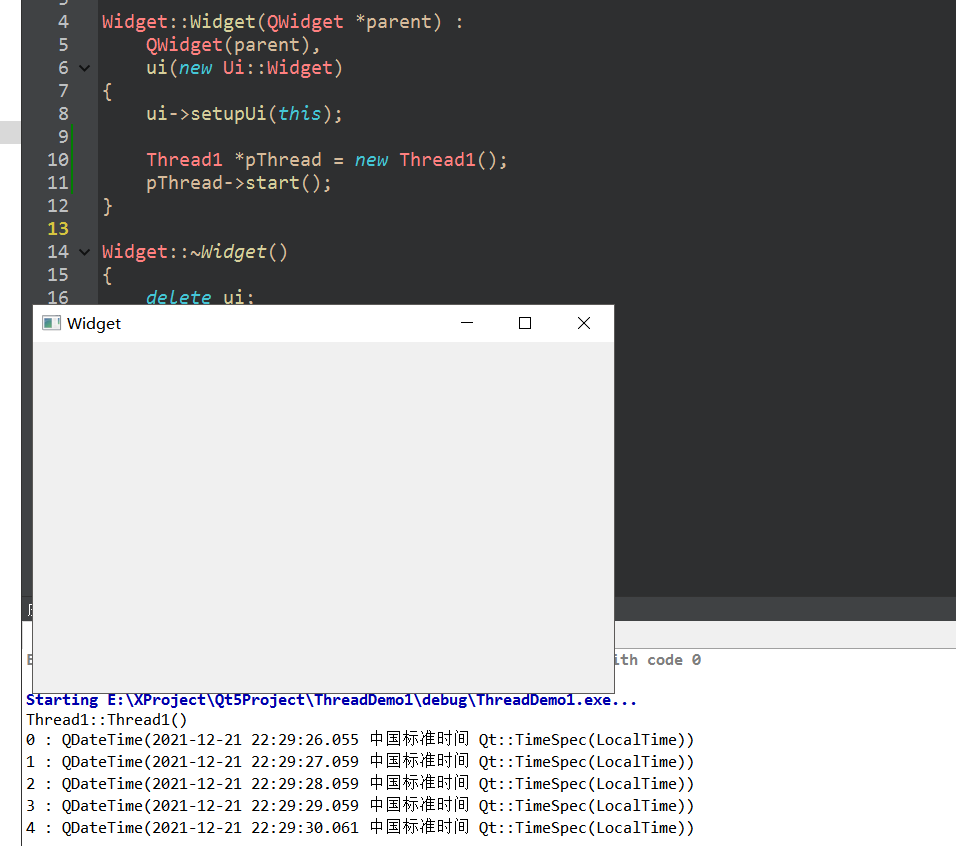 Qt之线程的使用(继承QThread重写run函数)_qt怎么重写线程的run函数-CSDN博客