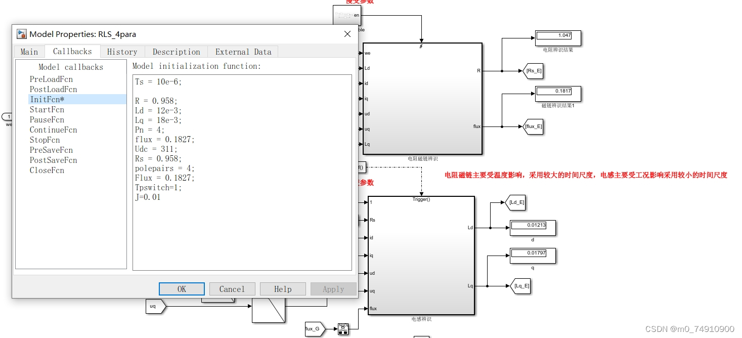 永磁同步电机PMSM在线参数辨识，包括模型参考自适应MRAS、最小二乘法在线参数辨识，其中含电阻电感磁链辨识_pmsm参数辨识误差多少算合适-CSDN博客