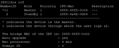 华三交换机irf堆叠以及BFD检测配置_h3c bfd-CSDN博客
