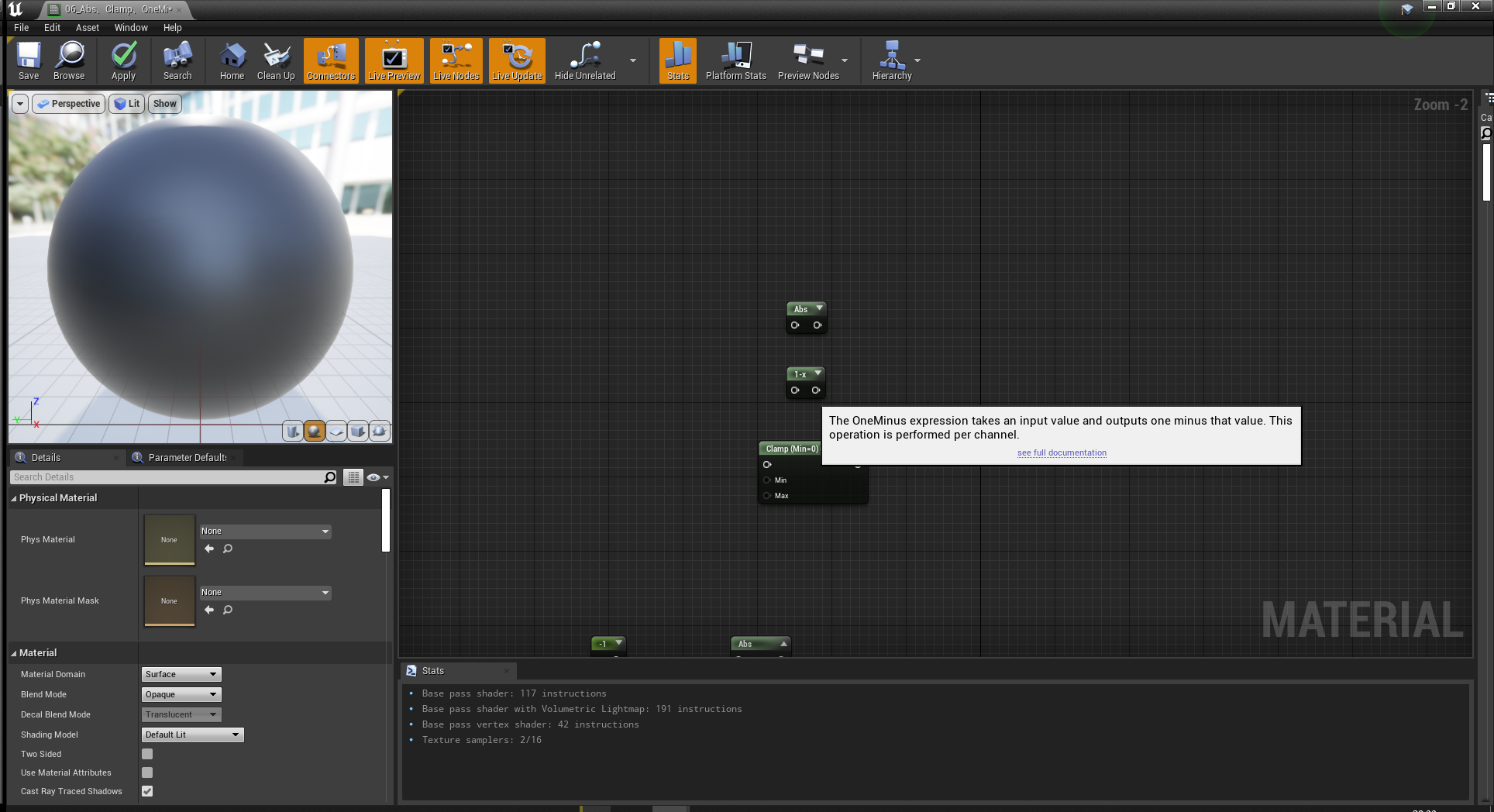 UE4材质04_材质的数学运算_ue材质数学节点-CSDN博客