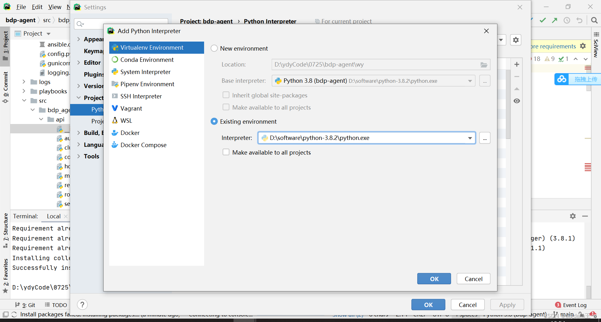  Python pycharm Cannot Set Up A Python SDK At Python 3 9 cannot Set Up