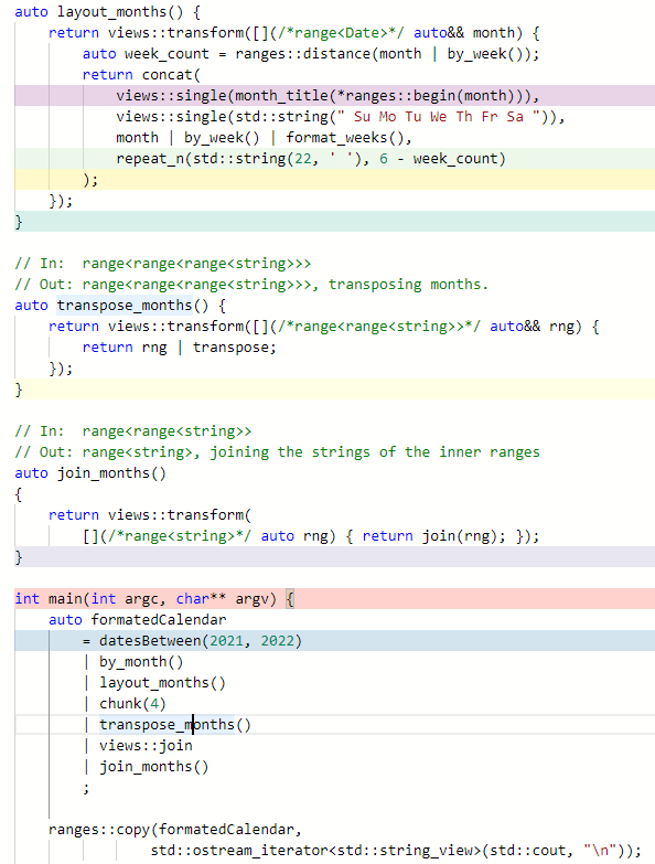 技术分享 | 使用 C++20 Ranges 标准库实现日历程序_cpp rabges-CSDN博客