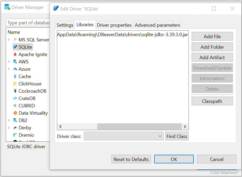 Dbeaver Manual Can T Create Driver Instance Error Creating Driver Csdn博客