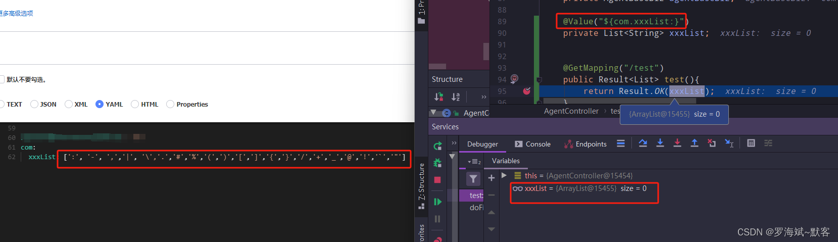spring的@Value如何解析yaml文件的含特殊字符的数组元素，并直接解析成List＜String＞类型_yml 配置 @value list -CSDN博客