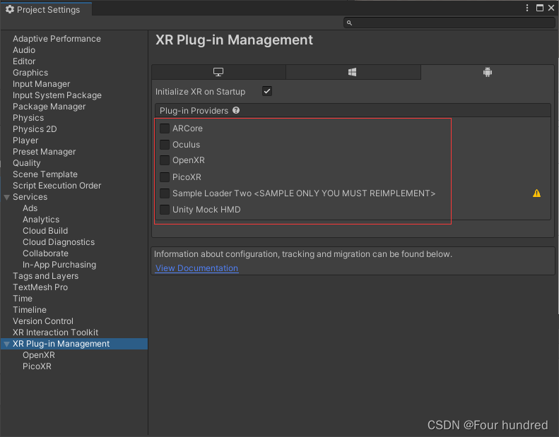 Unity XR初始化设置_xr settings-CSDN博客