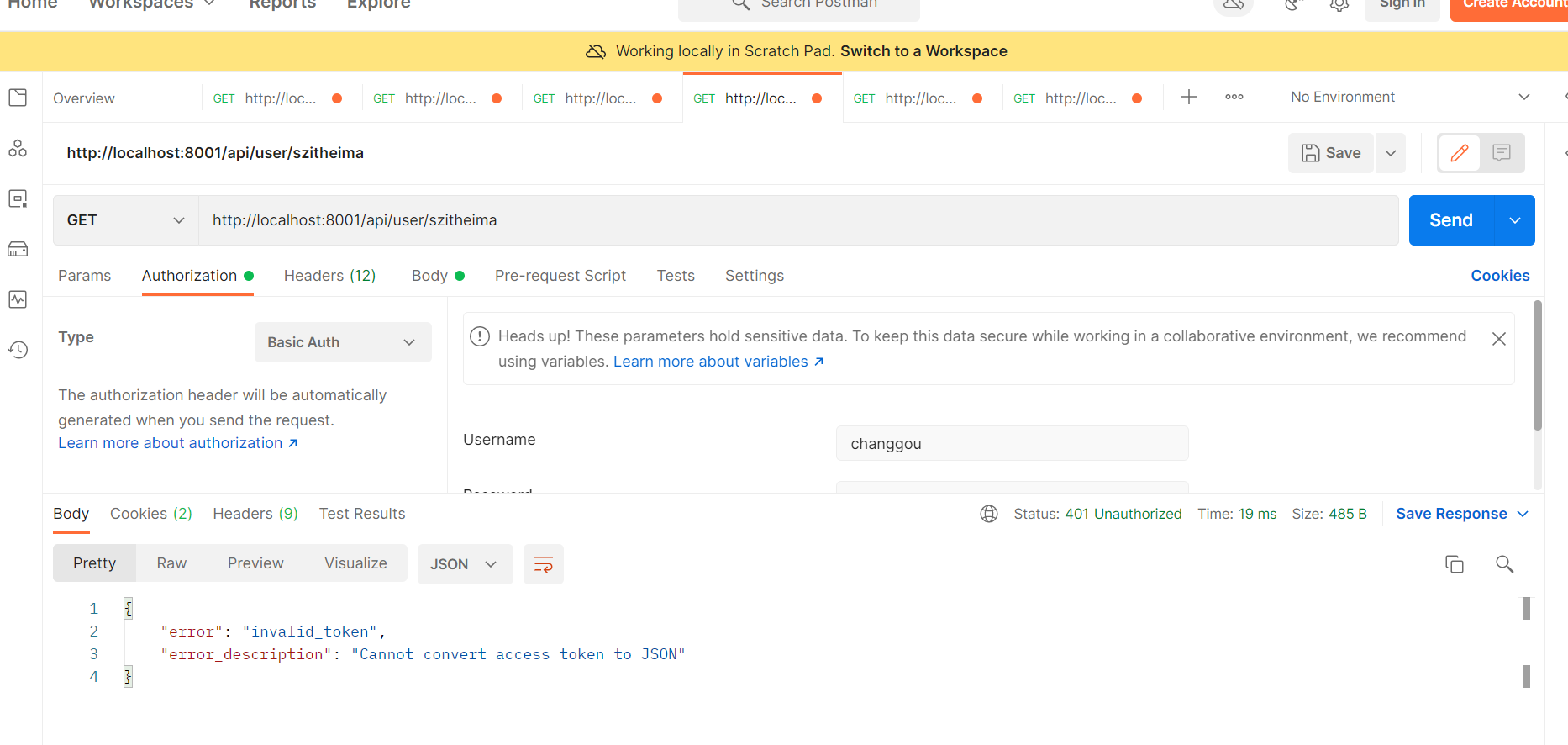 TOKEN 使用异常Cannot convert access token to JSON“-CSDN博客