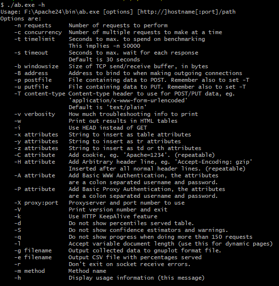 Windows环境下使用ApacheBench（ab）进行接口压力测试及参数结果分析_apachebench windows-CSDN博客