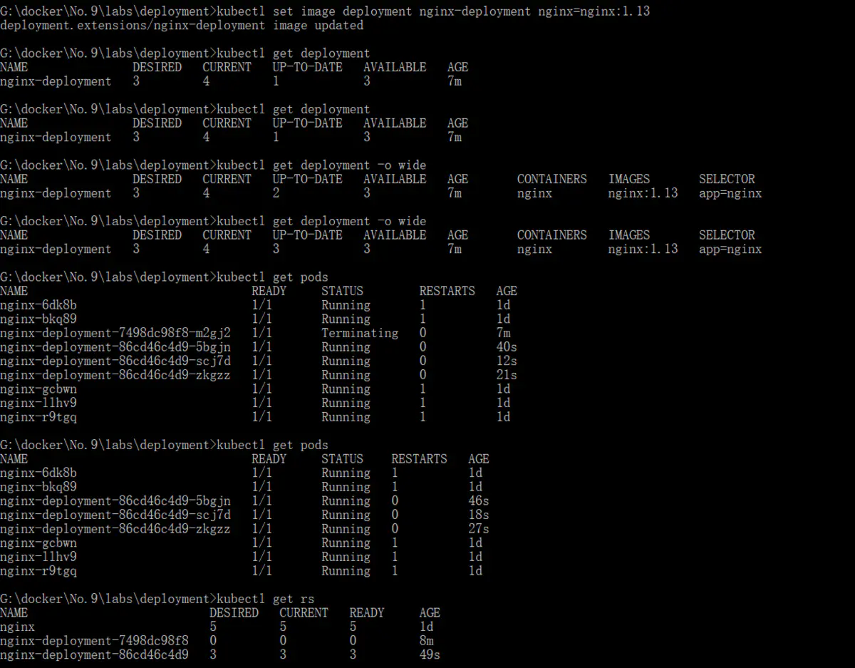 K8S学习之操作Deployment常用命令_deployment command-CSDN博客