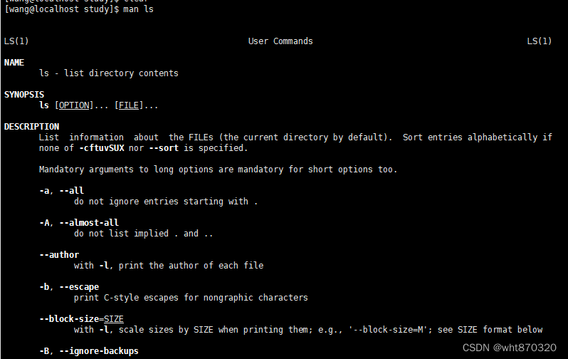 Linux 获取命令的man帮助 Csdn博客 