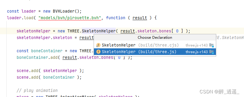 ThreeJS 骨架图显示、骨骼修改颜色_threejs skeletonhelper-CSDN博客