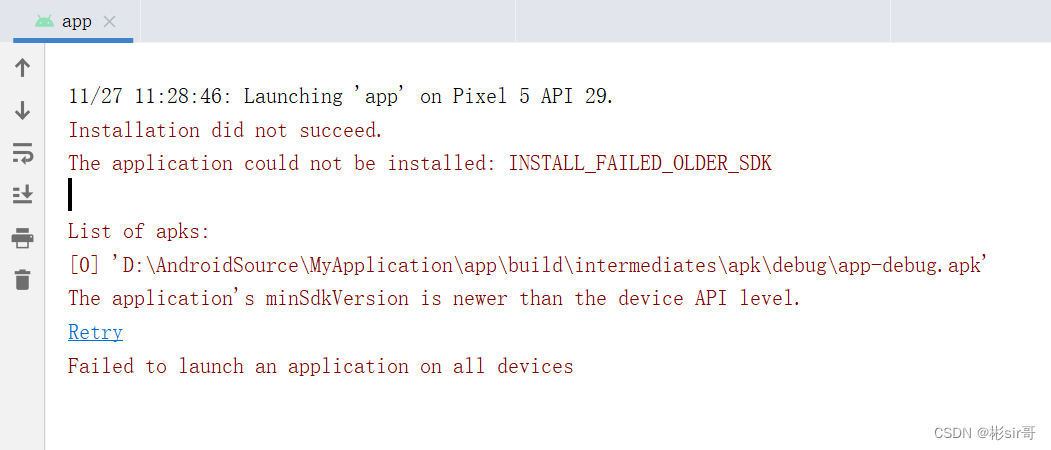 如何解决之android studio安装apk失败的三个问题_installation via usb is disabled.-CSDN博客