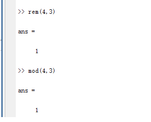 【MATLAB】rem和mod函数的区别_rem函数-CSDN博客