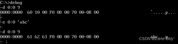 【实验报告】微处理器原理与应用 Cpuhomework12 上篇【掌握debug基本命令及其功能 查看cpu和内存 用机器指令和汇编指令编程