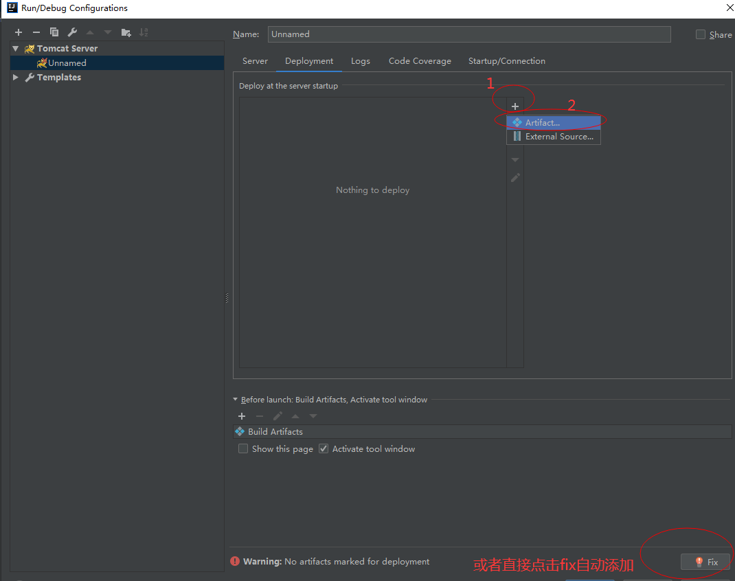 IDEA创建web工程+tomcat配置_web facet resources are not-CSDN博客