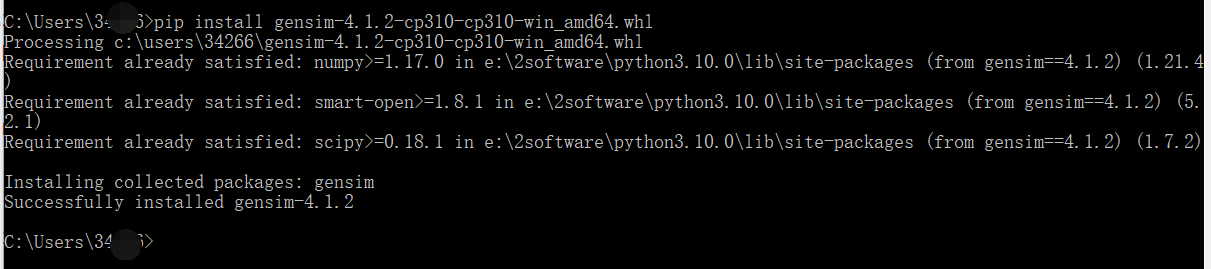 针对python安装gensim库不成功，的解决方法_gensim安装失败-CSDN博客