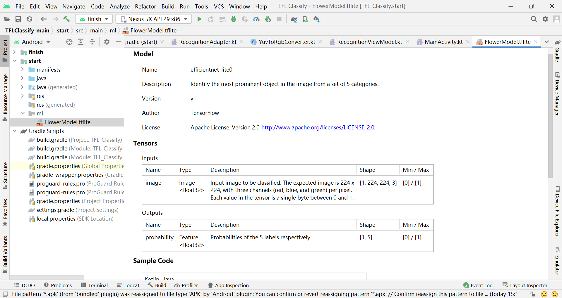 基于tensorflow Lite实现的android花卉识别应用基于tensorflow Lite实现android花卉识别应用 Csdn博客