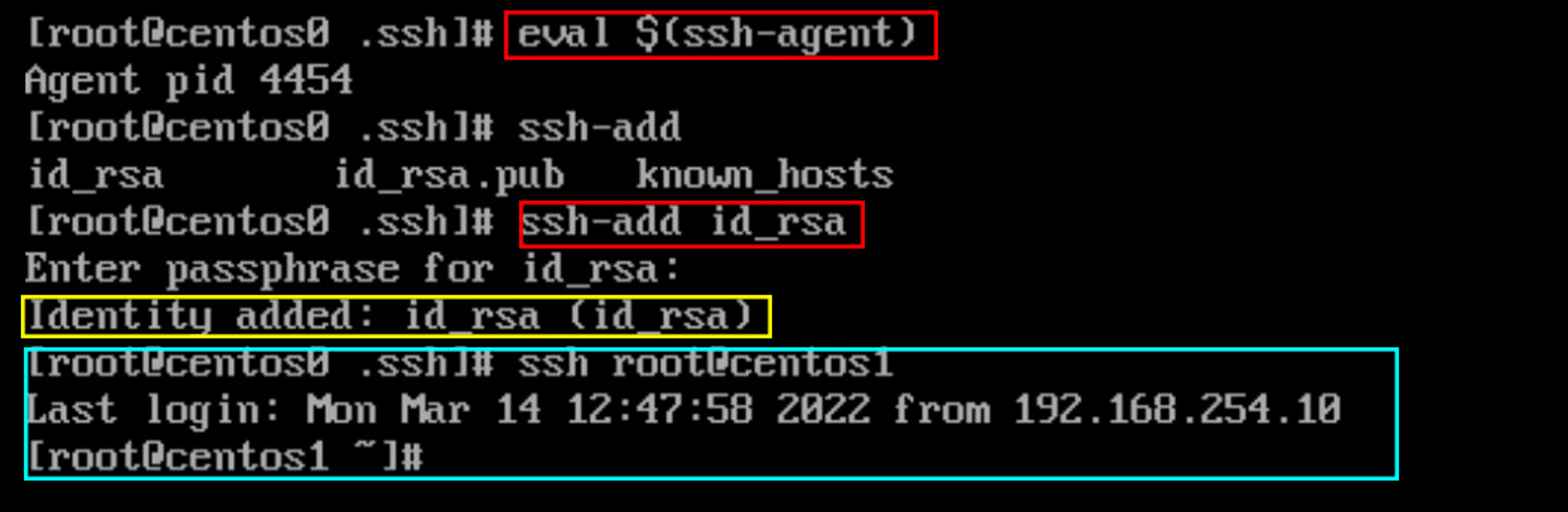 百战RHCE（第十六战：Linux进阶命令十三-SSH远程登陆极简管理）_ssh-agent -s-CSDN博客