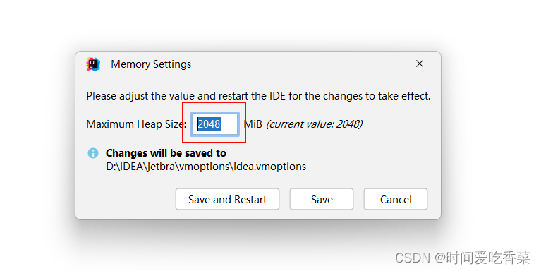 (亲测好用)idea提示内存不足（ ran out of available memory）_the ide ran out of ...