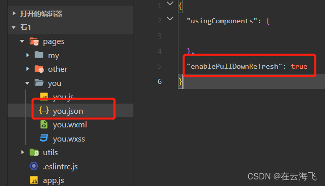 微信小程序下拉刷新不执行 enablePullDownRefresh_小程序下拉刷新功能失效-CSDN博客