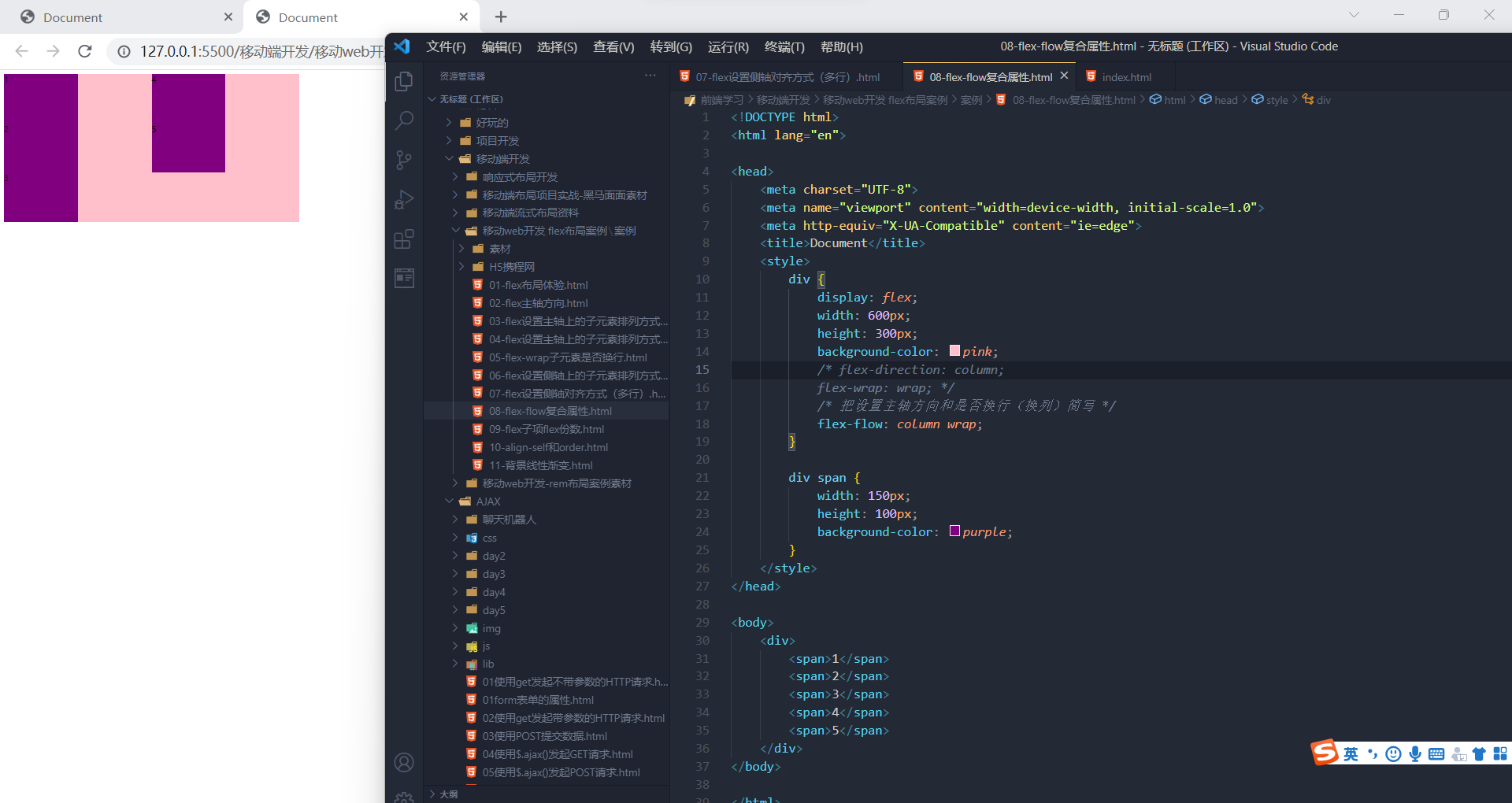 移动WEB开发之flex布局-- flex 布局父项常见属性_web适用flex有什么需要注意的-CSDN博客