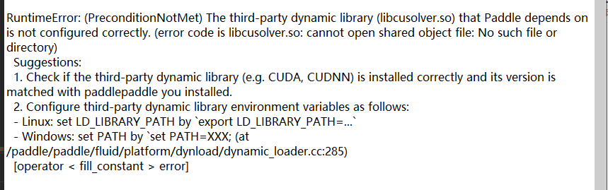 使用paddle加载ERNIE2.0碰到的小问题：RuntimeError: (PreconditionNotMet)_runtimeerror: (preconditionnotmet ...