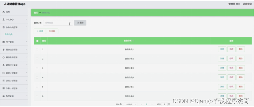 Django计算机毕业设计人体健康管理apppython源码程序lw远程部署 Csdn博客 