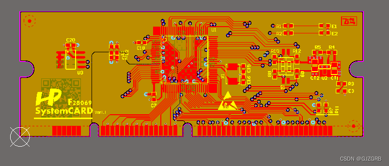 基于TMS320F28069 设计SystemCARD应用DSP硬件控制板（原理图+PCB）工程文件，AD09设计的工程文件_f28069的文件-CSDN博客