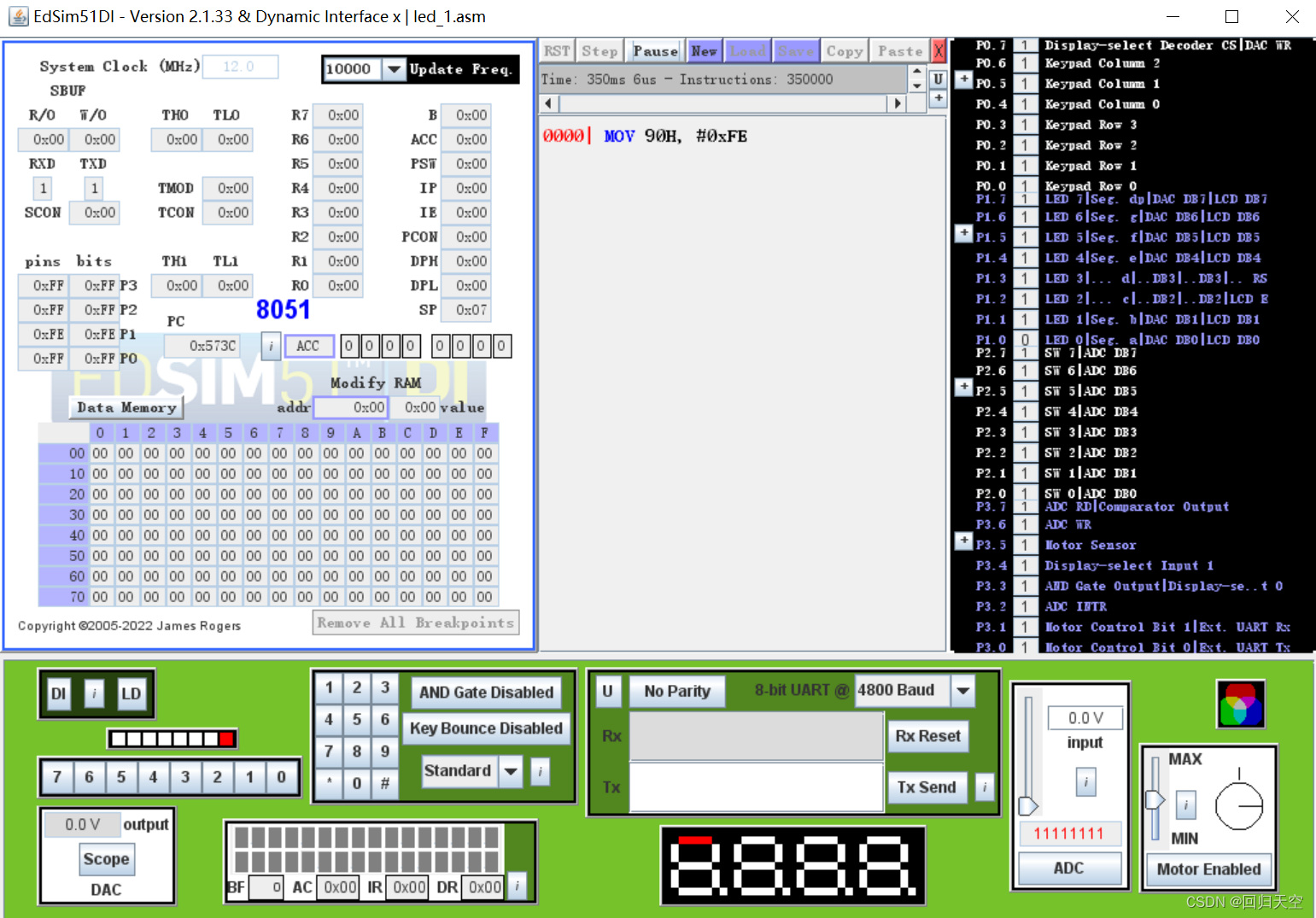 基于SDCC和Edsim51的代码仿真-CSDN博客
