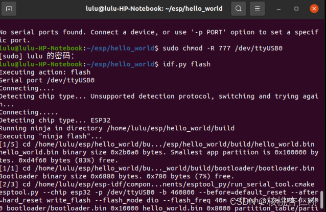 基于linux的esp32水位监测终端设计（二）学会helloworld-CSDN博客