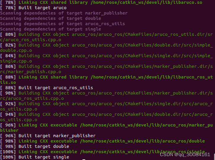 ROS安装aruco_ros包后编译报错：CMake Error：cmake：100(message)_ros aruco make baocuo-CSDN博客