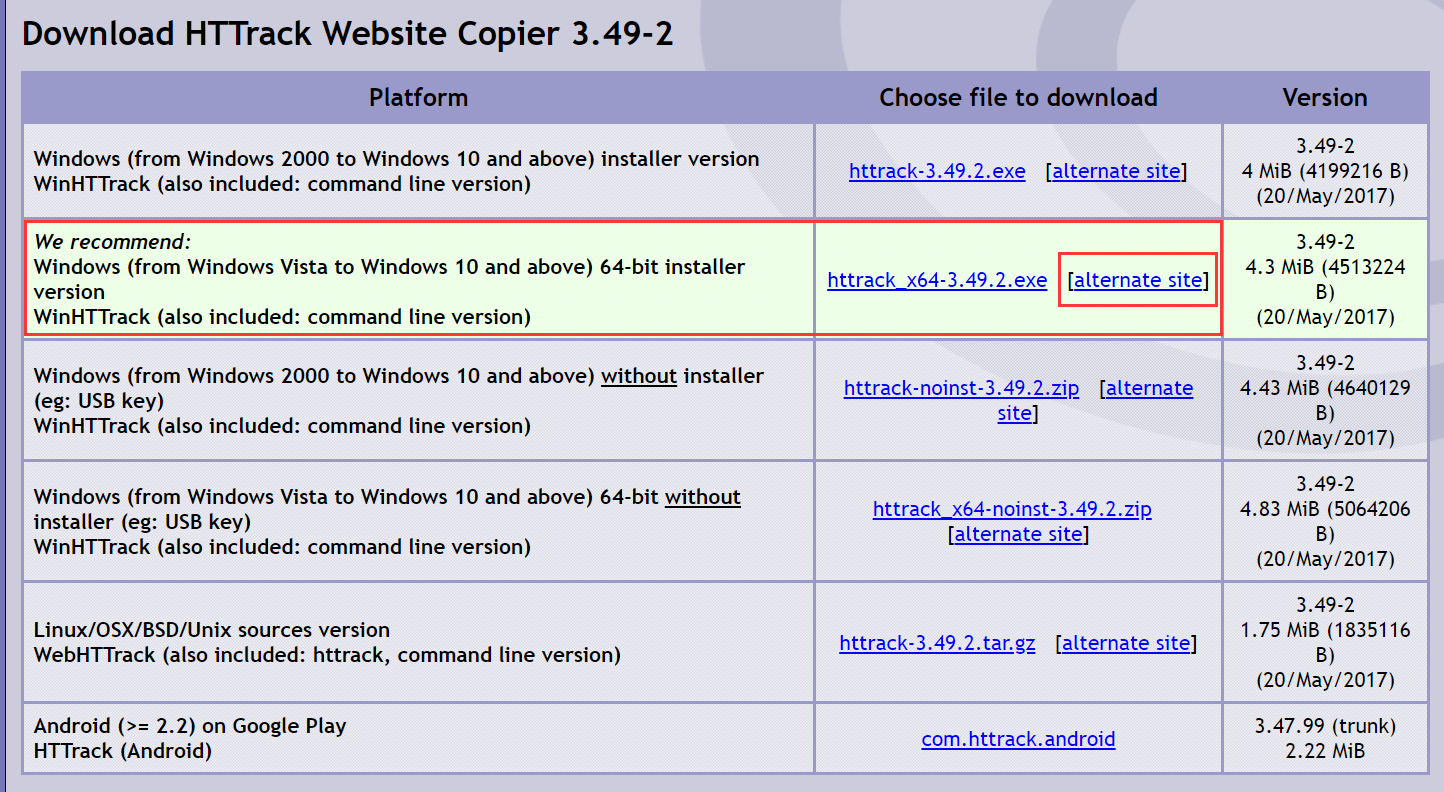 【小技巧】下载网站上的整个文件夹 | HTTrack | wget_winhttrack httrack-CSDN博客