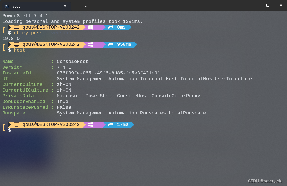 Windows Terminal/终端 Powershell 美化——oh my posh教程（保姆级）_powershell美化主题-CSDN博客