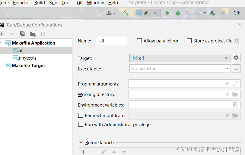 Clion运行makefile:cannot Run Program Make In Directory D Createprocess Error2 系统找不