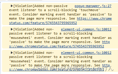 Added non-passive event listener to a scroll-blocking ‘touchmove‘ event解决方案-CSDN博客