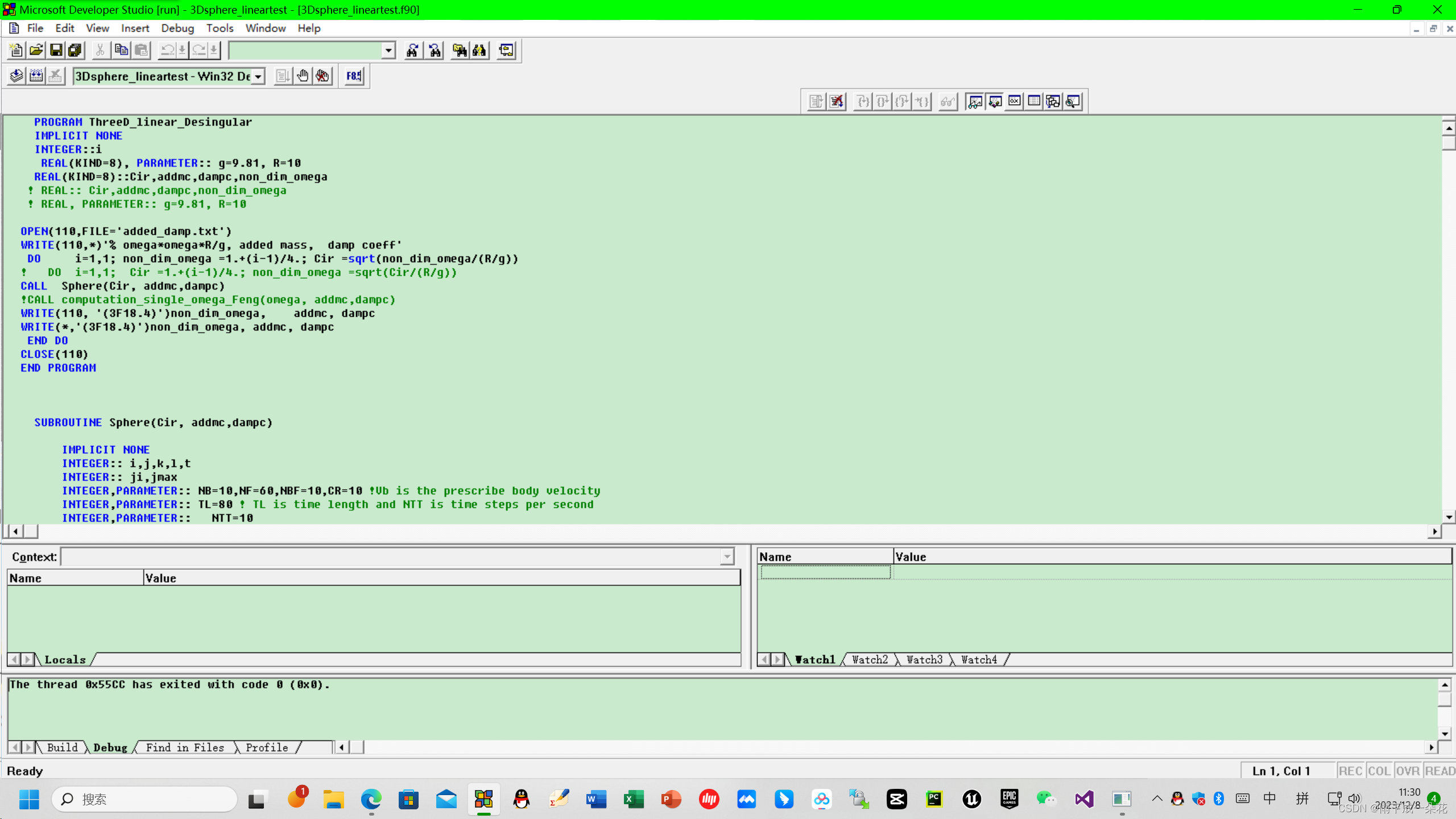 常见Fortran编程错误解释_incrementally linked image--pc correlation disable-CSDN博客