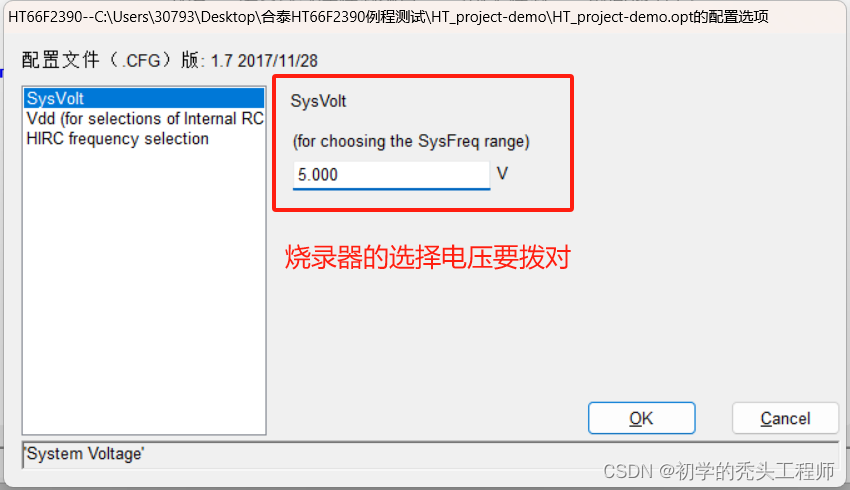 合泰杯环境搭建教程和资料准备（HT66F2390）手把手教学_合泰2390烧录软件-CSDN博客