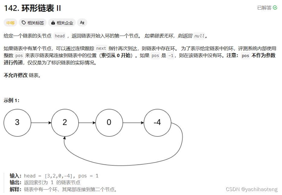 Studying-代码随想录训练营day4| 24.两两交换链表中的节点、19.删除链表的倒数第N个节点、面试题02.07.链表相交、142.环形链表II-CSDN博客
