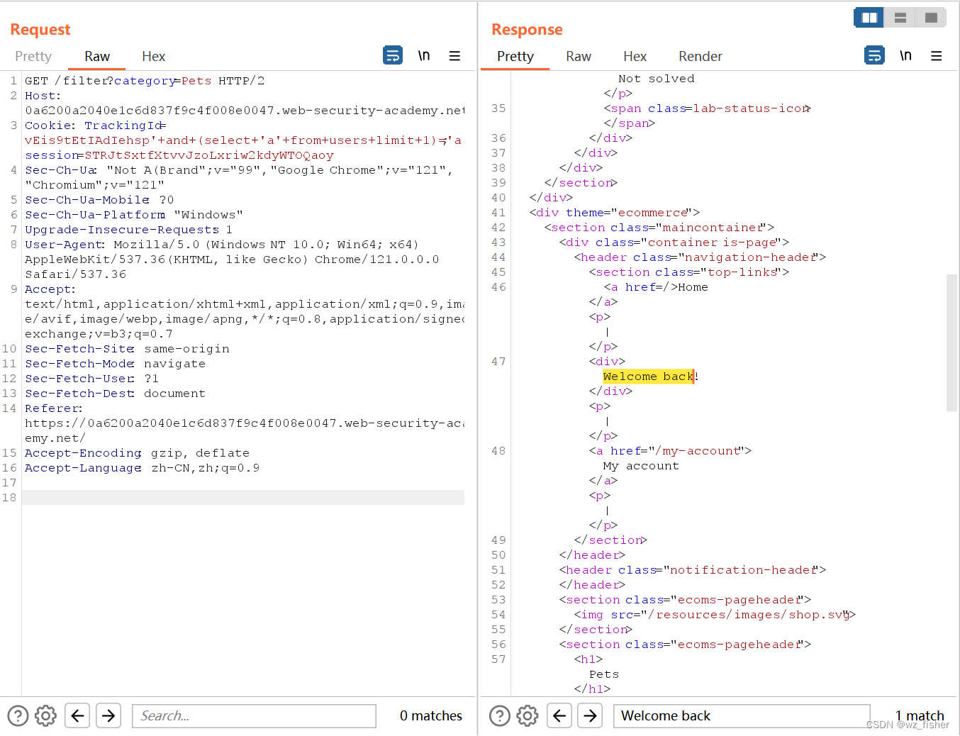 portswigger靶场之sql注入（七）_如何能sql注入 通过swagger-CSDN博客