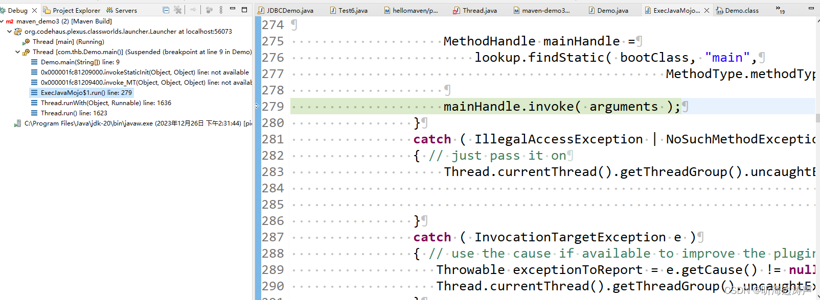 用mvn exec:java执行Java程序出现告警日志was interrupted but is still alive after waiting at least 15000msecs ...
