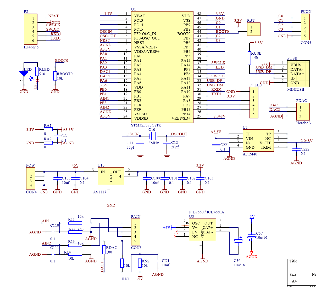 基于STM32F373的信号采集与控制电路板-模拟通道调试-CSDN博客