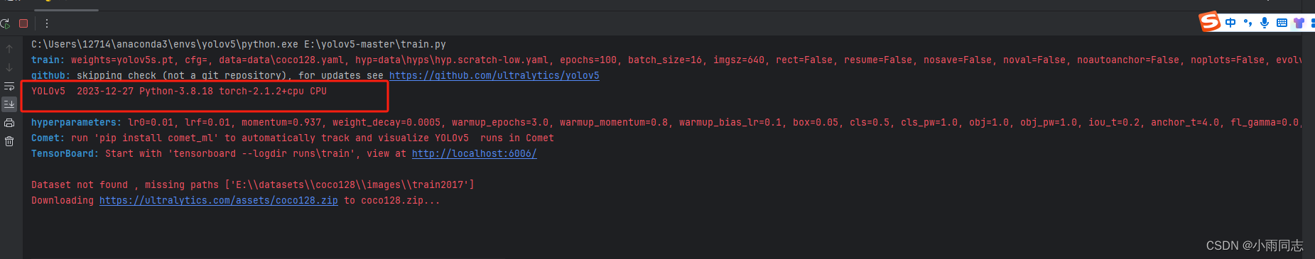 Yolo V5，如何安装环境及依赖，使用CPU/GPU运行_yolov5配置gpu环境-CSDN博客