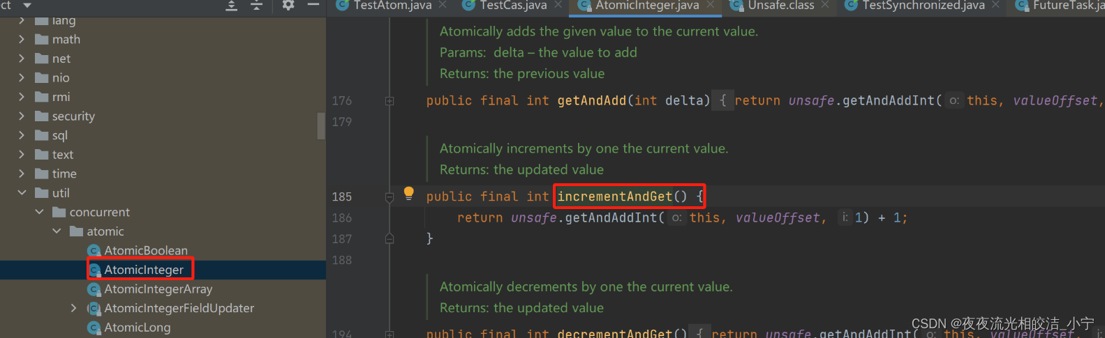 Java并发三大特性-原子性介绍（结合代码，分析源码）_java 原子性-CSDN博客