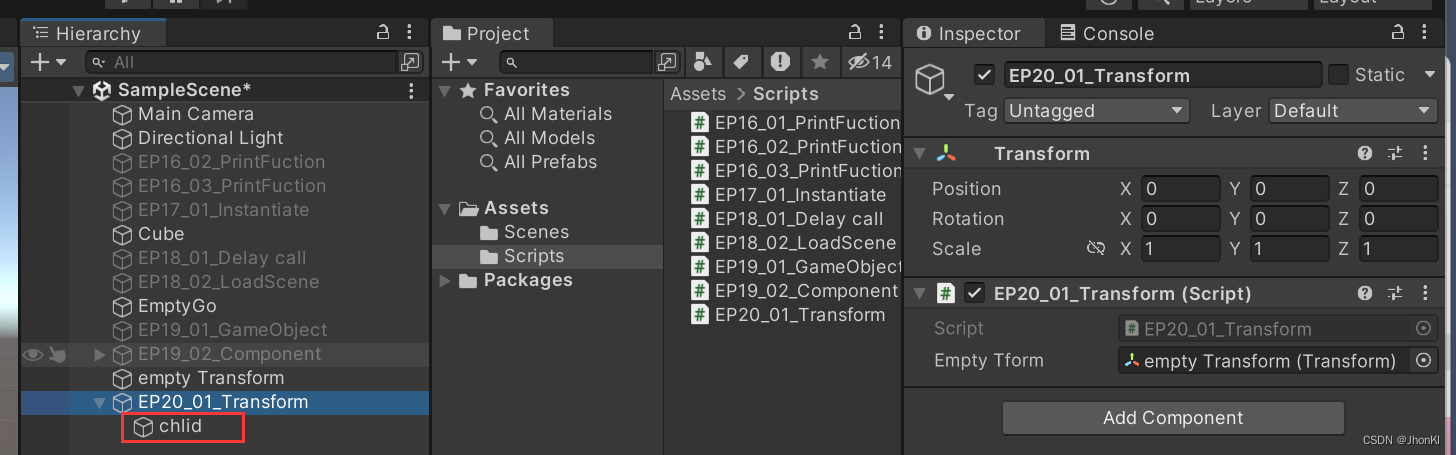【unity】【C#】变换组件 Transform 和 V3结构体_c# transform-CSDN博客