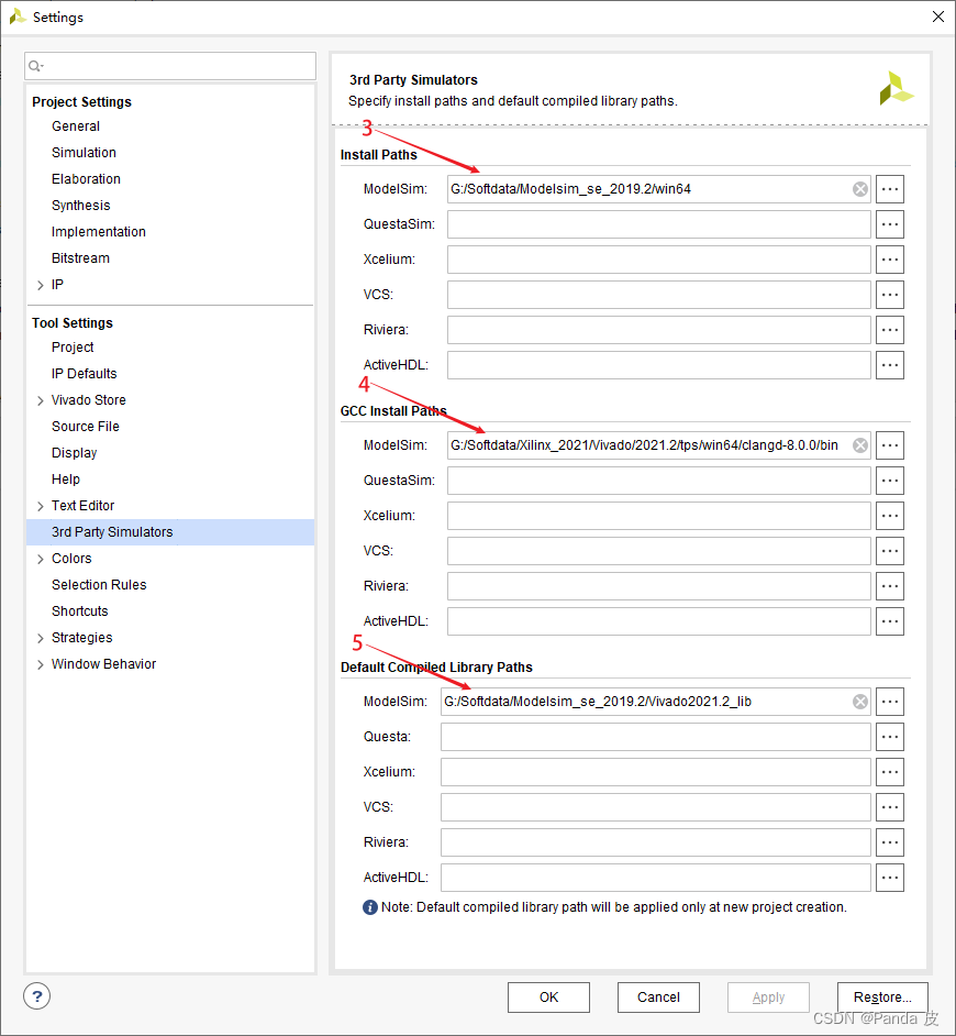 Vivado如何关联Modelsim进行仿真_vivado和modelsim联合仿真方法-CSDN博客