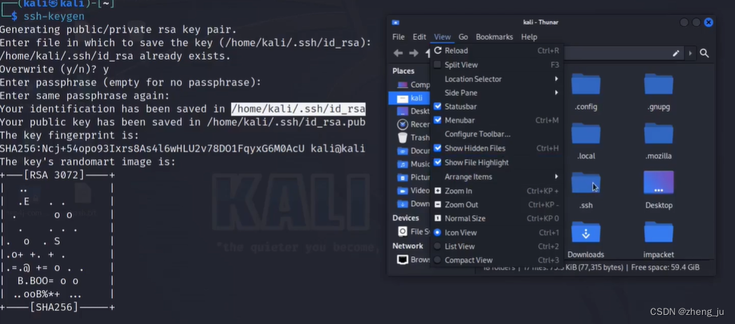 通过密钥远程登录（SSH）Kali（linux）_kali ssh远程登录-CSDN博客