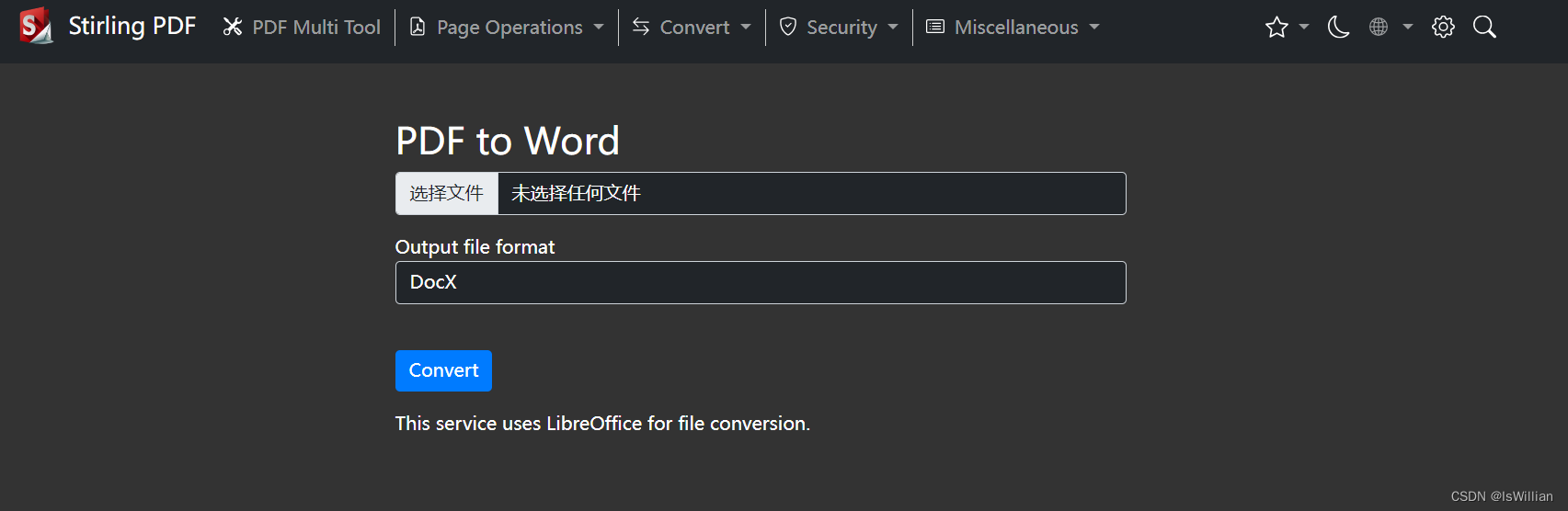 Docker服务(Stirling PDF)实现PDF转WORD_s-pdf docker-CSDN博客