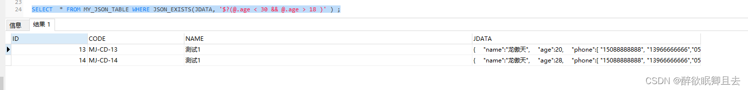 oracle19c JSON常用函数_oracle 19c json 函数-CSDN博客