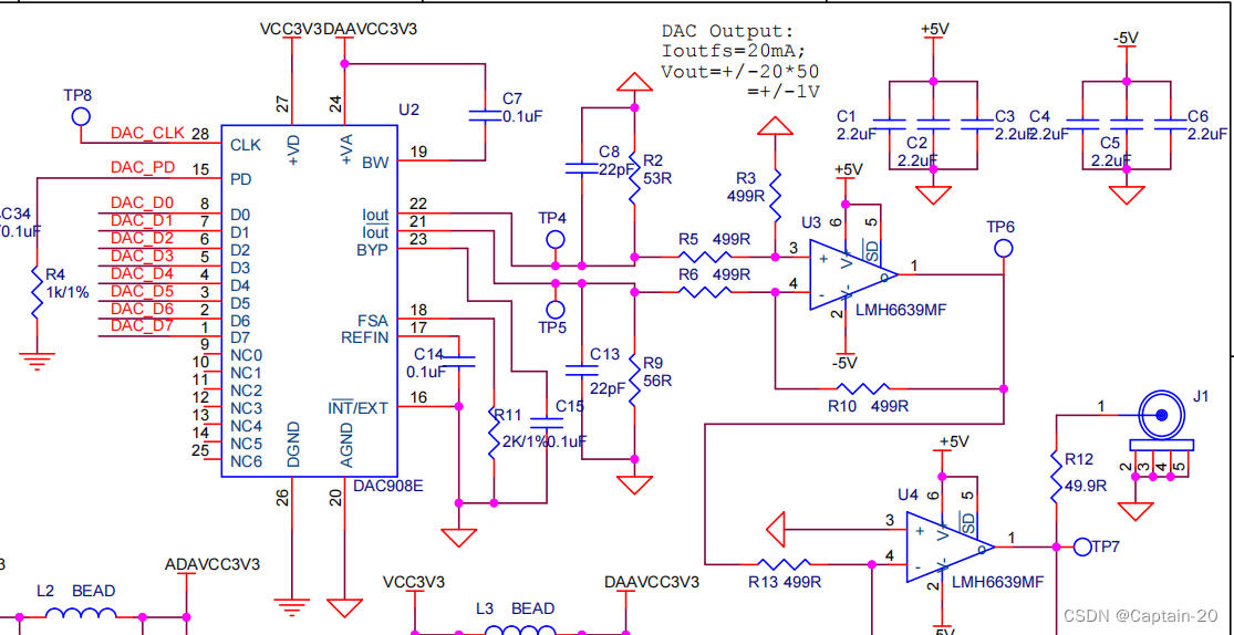 ADDA接口板电路图中各个器件的功能分析（ADA106）_adda转换-CSDN博客